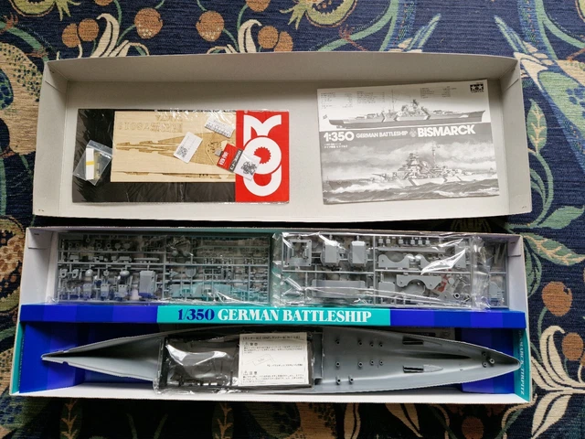 TAMIYA 78013 GERMAN Battleship Bismark 1/350 scale Plastic model Kit £ ...