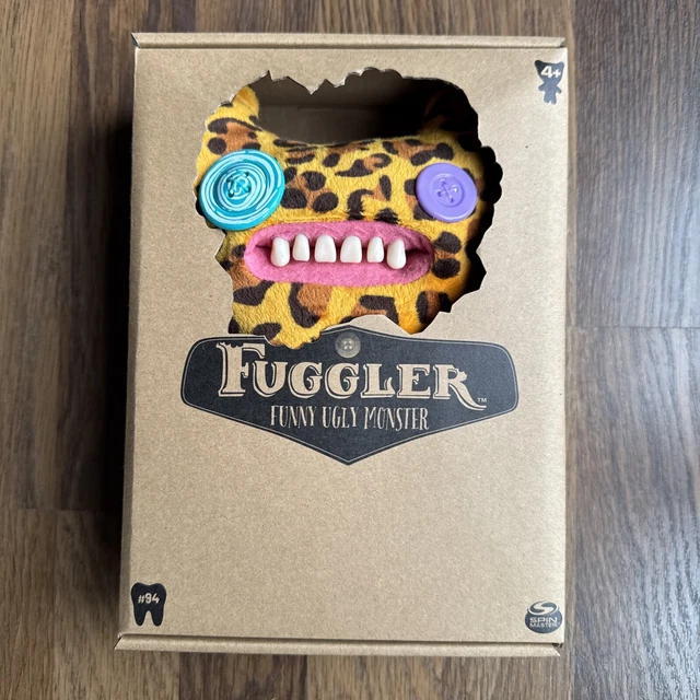 FUGGLER FUNNY UGLY Monster Leopard Print Monster Soft Toy Plush #94 New ...