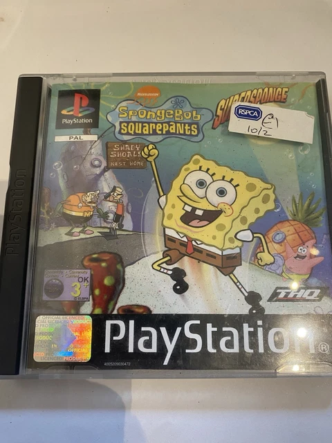 SPONGEBOB SQUAREPANTS SUPERSPONGE PlayStation UK PAL PS1 Game with ...