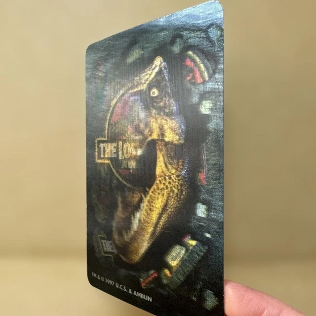 JURASSIC PARK THE LOST WORLD Hologram Card £56.60 - PicClick UK