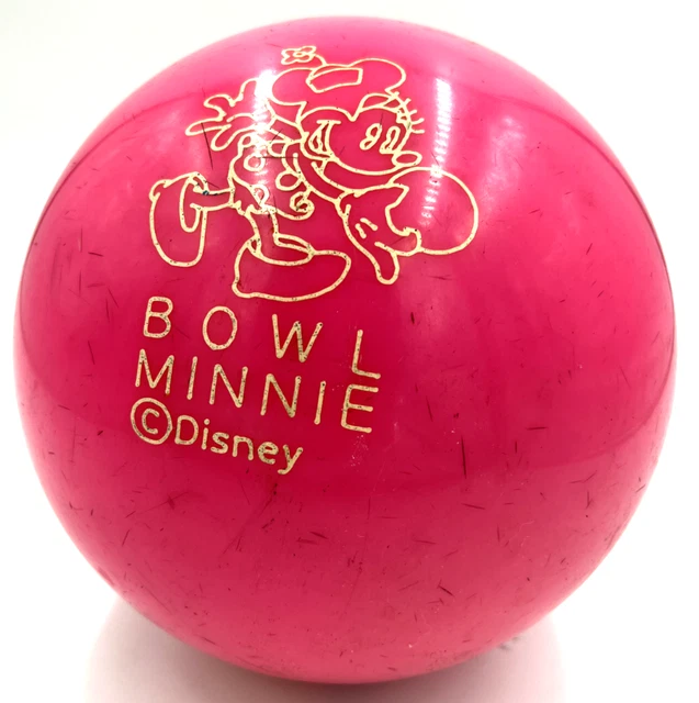 VINTAGE DISNEY MINNIE Mouse Bowling Ball 8 lbs Pink Brunswick $120.00 ...