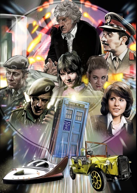 DOCTOR WHO 3RD Third Doctor Era Exclusive A3 Poster By Jason Fletcher ...