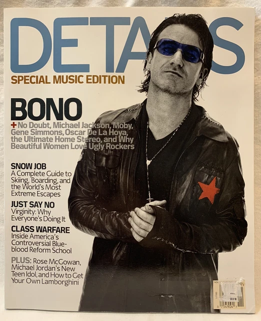 DETAILS MEN'S MAGAZINE “November 2001” Bono Special Music Edition EUR ...