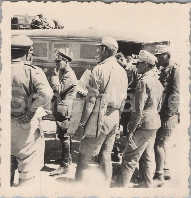 FOTO, PANZER GR. Afrika, (DAK), GFM Erwin Rommel Planung Tobruk 1942 ...