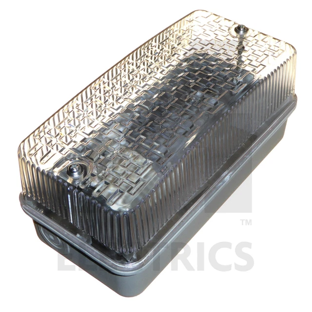 METAL BULKHEAD WEATHERPROOF Outdoor Light IP65 Clear Max. 100W Bayonet ...