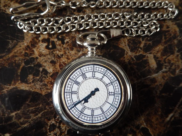 BIG BEN CHROME Pocket Watch With Chain (New) £13.19 - PicClick UK