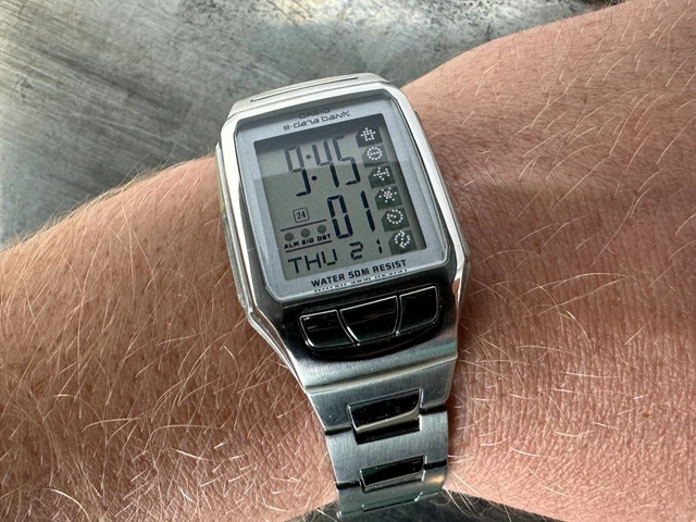 VINTAGE CASIO EDB-120 e-data bank Digital Watch £277.07 - PicClick UK