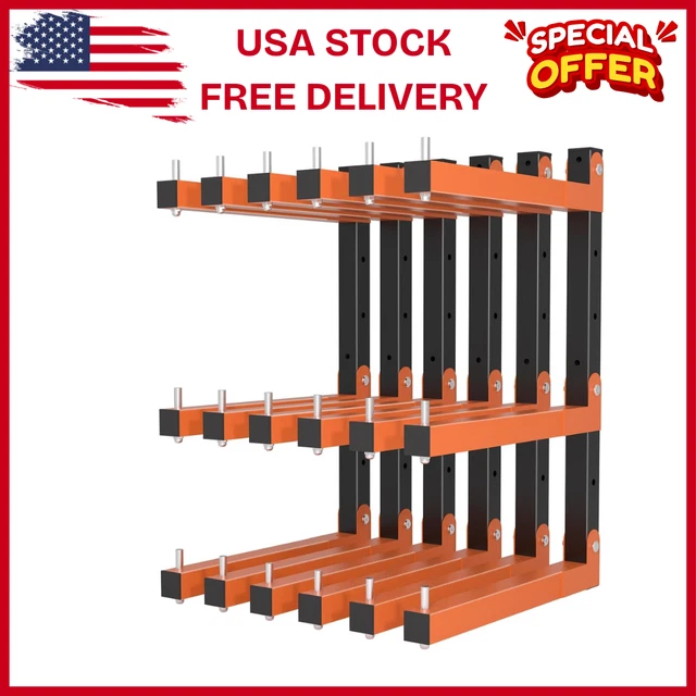 LUMBER STORAGE RACK, Lumber Rack Wall Mount, Heavy Duty Wood Storage ...