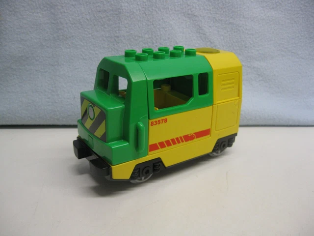 LÉGO DUPLO TRAIN moteur électrique à pile loco locomotive verte ...