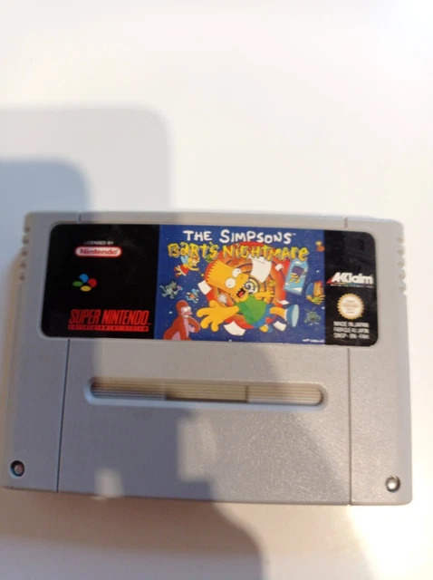 THE SIMPSONS BART'S Nightmare - Super Nintendo (SNES) - Cartouche Seule ...