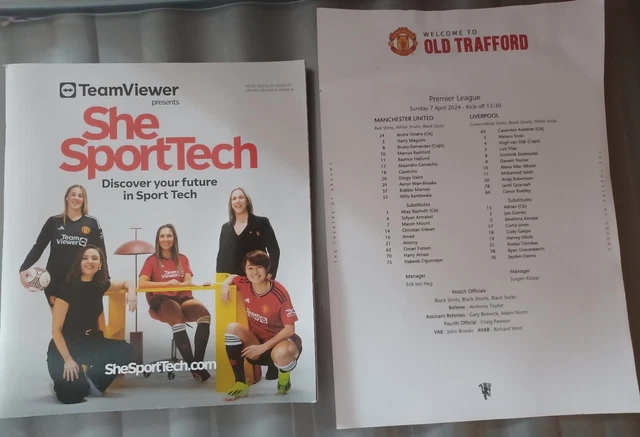 MANCHESTER UNITED REVIEW Liverpool 07 April 2024 Team Sheet + MATCHDAY ...