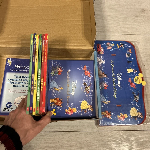 DISNEY WONDERFUL WORLD Of Reading Books Reading X6 Bundle Stand CDs ...