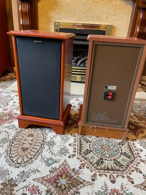 SONY SS-E34 SPEAKERS With Cabinets Music Stereo Working Vintage £49.99 ...