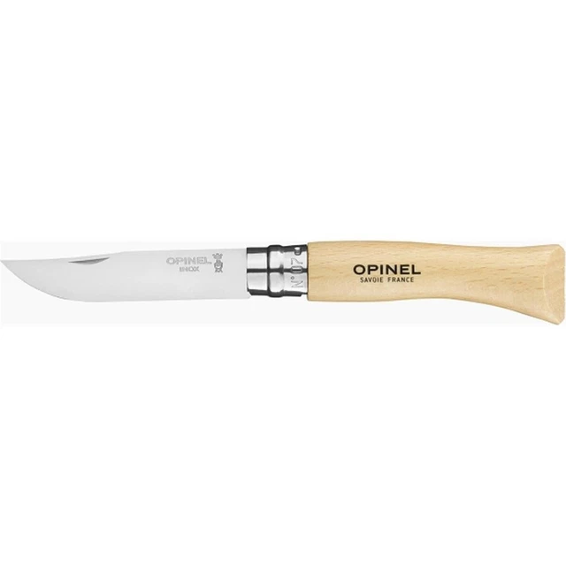 COUTEAU OPINEL N° 07 Inox avec Lame Yatagan en Acier Inox, Manche en ...