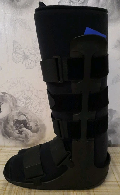 NEW PROMEDICS BLACK Orthosis Fixed Walker Long Medical Fracture Boot Sz ...
