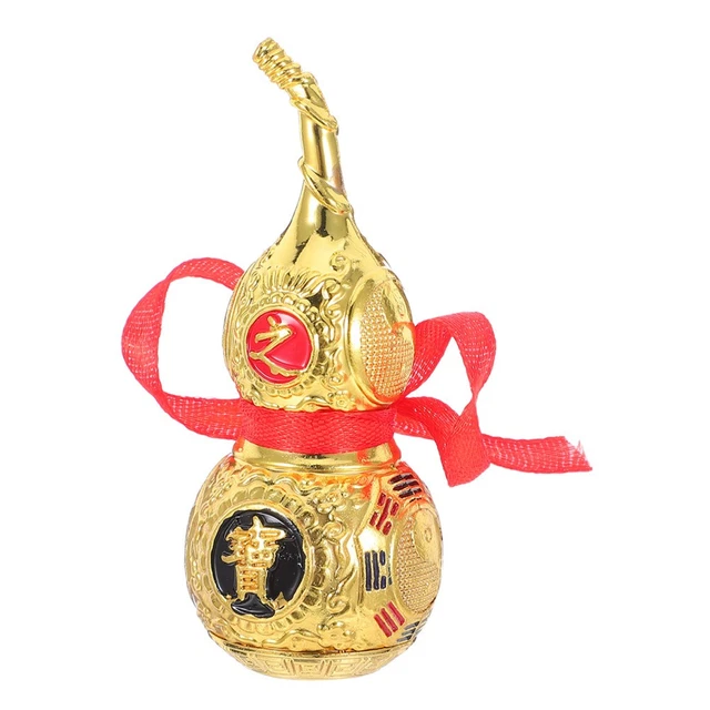 WU LOU GOURD Ornament Chinese Good Luck Charm Feng Shui Tai Sui Amulet ...