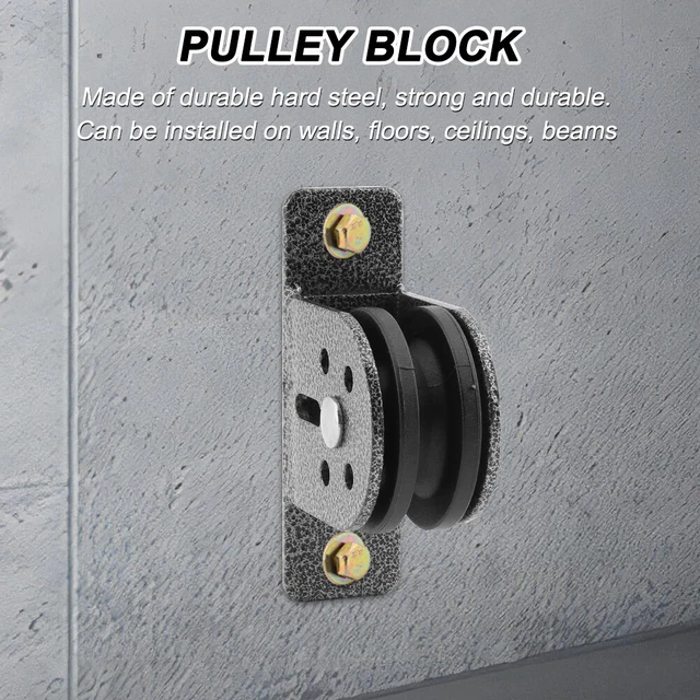 300KG HEAVY DUTY Steel Industry Wheel Pulley Block Swivel Snatch Rope ...