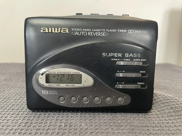 RARE AIWA WALKMAN - TX610 - AM/FM Stereo Radio Cassette Player £17.50 ...