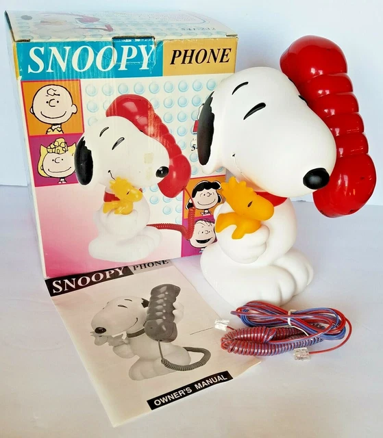 VINTAGE PEANUTS SNOOPY and Woodstock Landline Phone with Bank New Old Stock RARE £58.19 ...