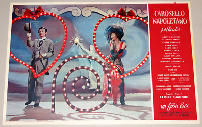 FOTOBUSTA FILM CAROSELLO NAPOLETANO Sophia Loren Carlo Mazzarella 1954 ...
