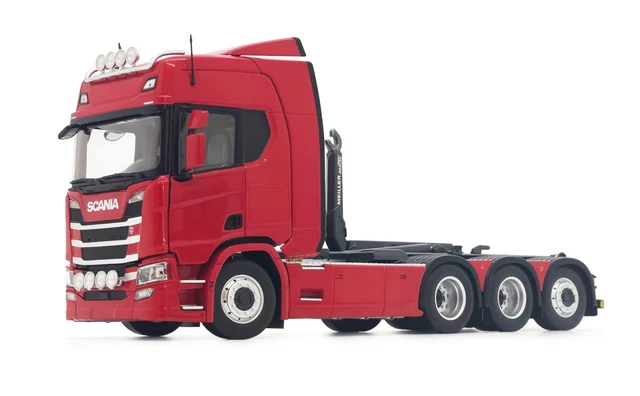 MARGIN MODELS, SCANIA R500 8x4 Red with Meiller Hook, 1/32, MAR2307-03 ...