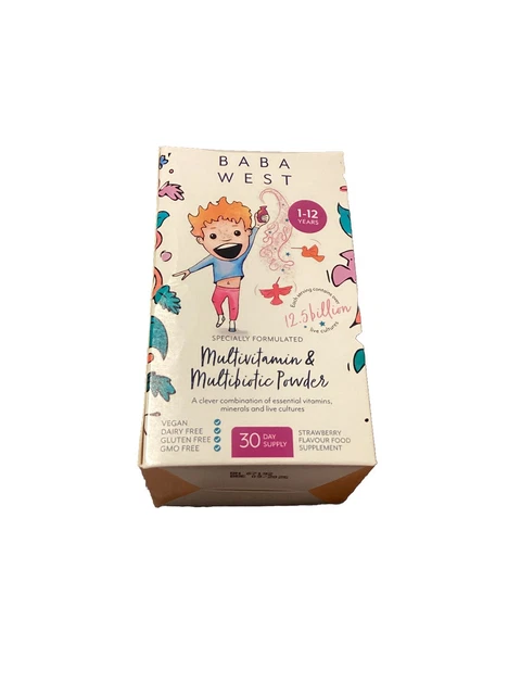 BABA WEST MULTI-VITAMIN &Multibiotic Powder- BRAND NEW £12.99 - PicClick UK