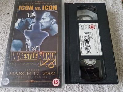 WWF/WWE WRESTLEMANIA X8 - Hogan Vs The Rock - Vhs Video Silver Vision ...