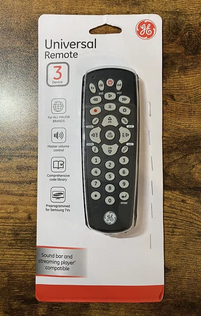 GE PROGRAMMABLE UNIVERSAL Remote Control 3 Device 34456 BRAND NEW in ...