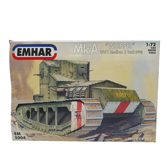 EMHAR 5004 MKA "Whippet" WW1 medium tank (1918) 1:72 scale NEW EUR 13 ...