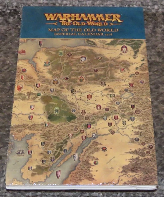 WARHAMMER MAP OF the Old World Imperial Calendar 2278 Games Workshop ...
