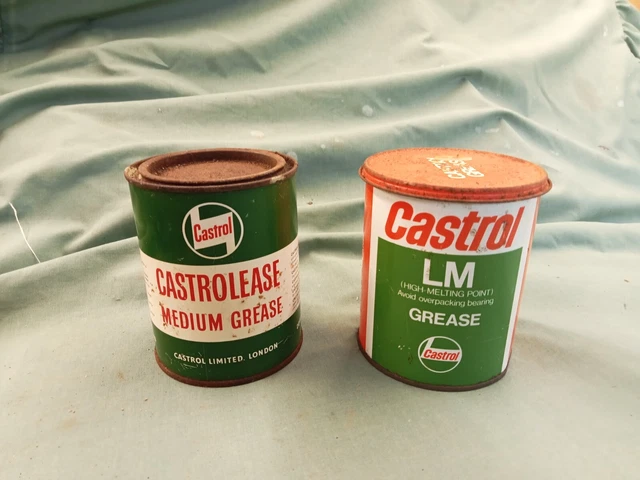 VINTAGE CASTROL OIL Grease Tins Castrolease LM £12.00 - PicClick UK