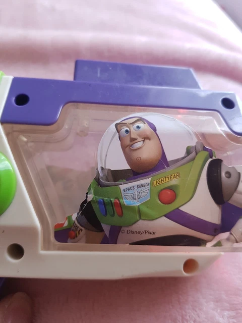 DISNEY PIXAR BUZZ lightyear laser blast gun lights up sounds blaster ...