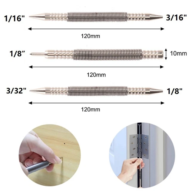 PROFESSIONAL GRADE NAIL Set with Spring Loaded Mechanism for Easy ...