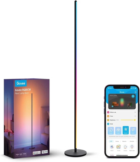 SMART RGB CORNER Floor Lamp App Control Music Sync Dimmable LED Light £319.99 - PicClick UK