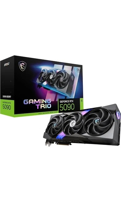 MSI GEFORCE RTX 5090 Gaming Trio OC 32GB GDDR7 NVIDIA Graphics Card £ ...