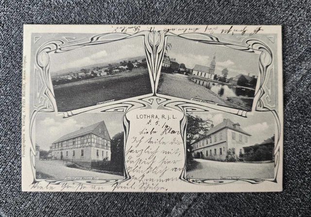 DROGNITZ, LOTHRA, GASTHOF, Gasthaus, Kaulsdorf, Foto Ak, Postkarte ...