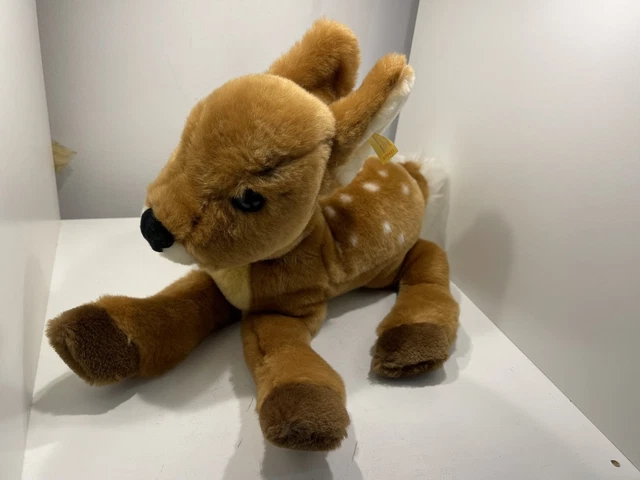 PELUCHE STEIFF ANIMAL collector 070433 chevreuil 30 cm. Excellent état ...
