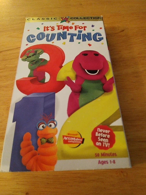 BARNEY - ITS Time For Counting (VHS, 1998) £6.60 - PicClick UK