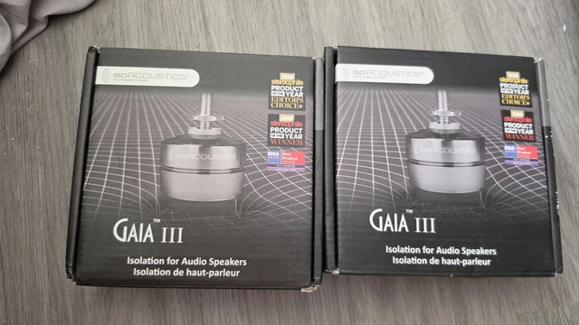 ISOACOUSTICS GAIA 3 Threaded Isolation Feet, 4-Pack, 8 Feet for 2 ...