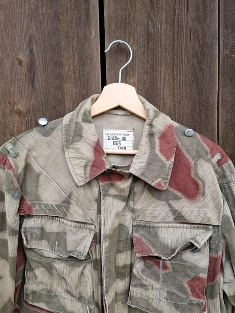 FELDJACKE BGS SUMPFTARN Bundesgrenzschutz 1968 Tarn Jacke Arbeitsjacke ...