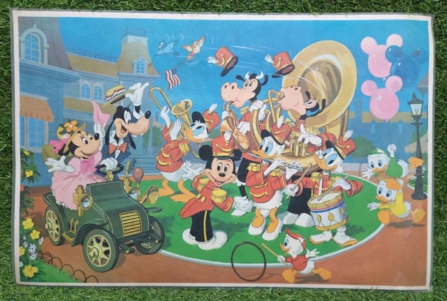 RARE VINTAGE 1980S Walt Disney Disneyland map Laminated Placemat £20.00 ...