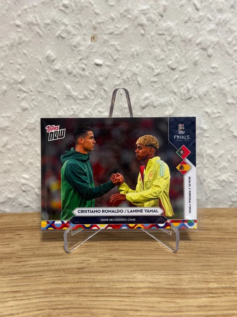 TOPPS NOW NATIONS League Final 2024/25 - Card 008 - Ronaldo / Yamal ...