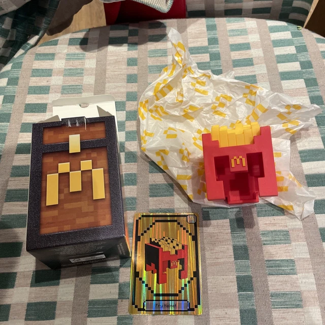 FRY HELMET MCDONALDS Minecraft Movie Adult Meal Collectible Figure £5. ...