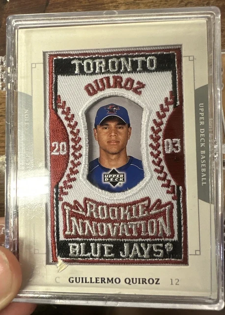 2003 CARTE PATCH Guillermo Quiroz Upper Deck Rookie Innovations EUR 8 ...