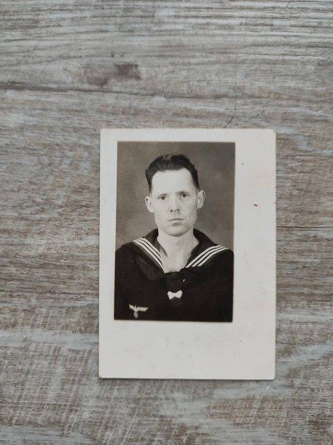 SOLDAT KAMERAD MATROSE Portrait Uniform Kriegsmarine 2.WK (6,5x9,5 ...