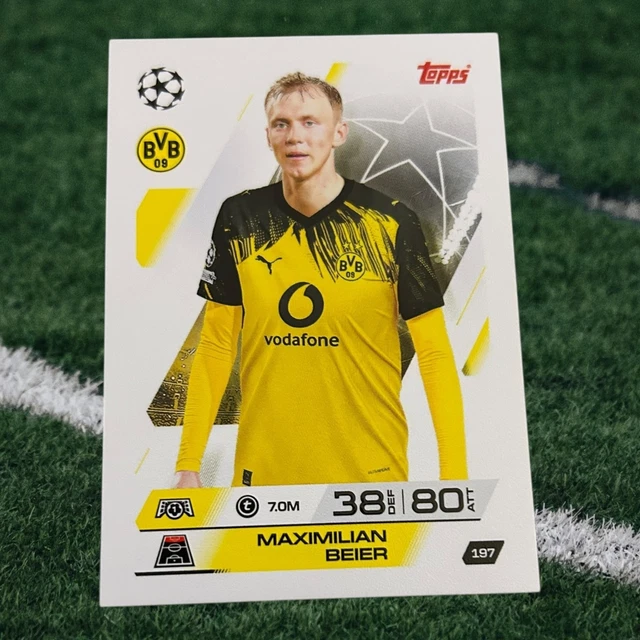 TOPPS UEFA CHAMPIONS League 2025/26 Karte Nr.197 Maximilian Beier ...