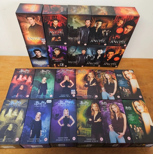 VHS BUNDLE ANGEL Spin Off Complete Series 1 - 5 & Buffy The Vampire ...