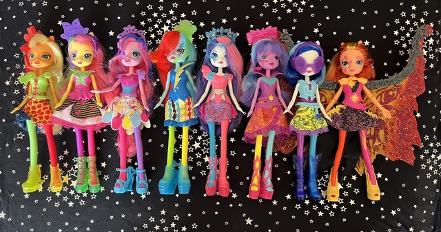 MY LITTLE PONY Equestria Girls Rainbow Rocks Neon Dolls x 8 £73.52 ...