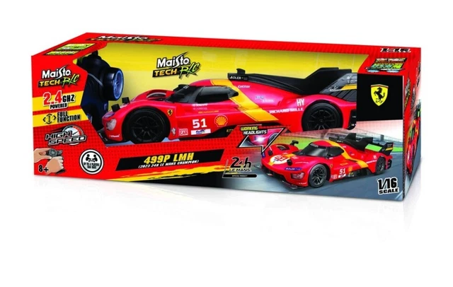 MINIATURE VOITURE RADIO Comandate RC Ferrari 499P Mans 2023 ...