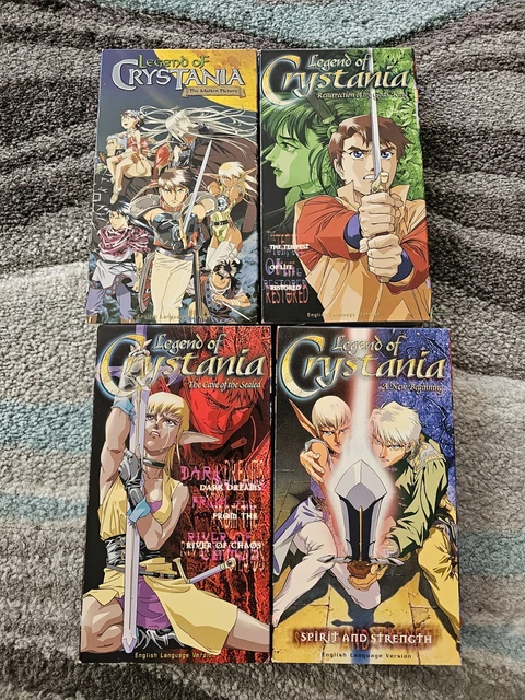 LEGEND OF CRYSTANIA VHS Anime Set Vintage Complete Collection English ...